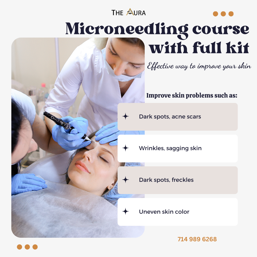 Microneedling course with full kit - Effective way toimprove